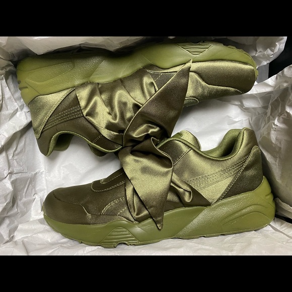 Puma | Shoes | Olive Green Fenty Sneakers Comes With Original Box And ...